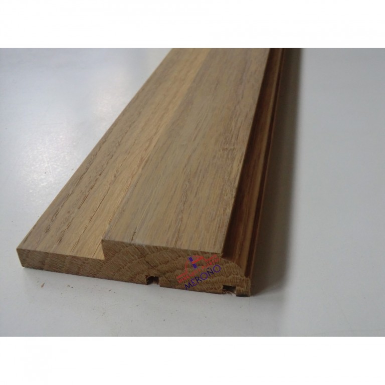 Galce con Moldura de Madera Maciza de Roble Sin Barnizar